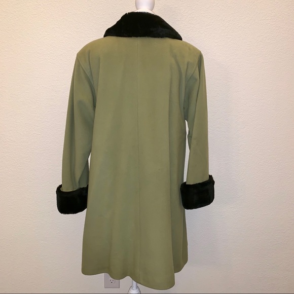 NUDE | Jackets & Coats | Vintage Beautiful Avocado Green Cashmere Coat ...